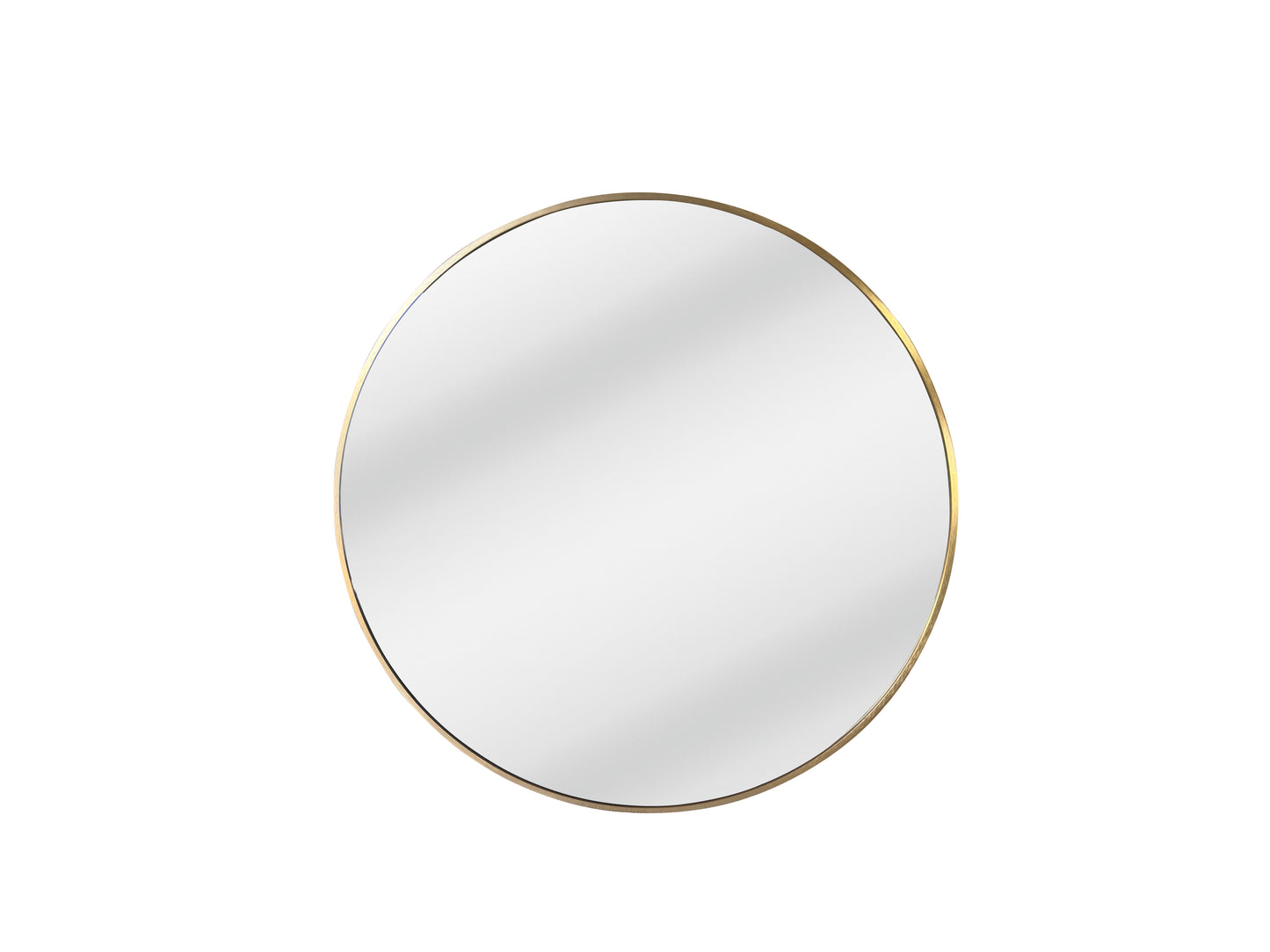 Georgia Round Wall Mirror: Gold Frame – Xcella