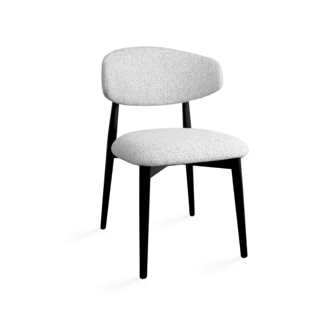 ALBINA CHAIR GY-DC-2956 OTE-MILAN 104 Light Grey fabric as sample show ...