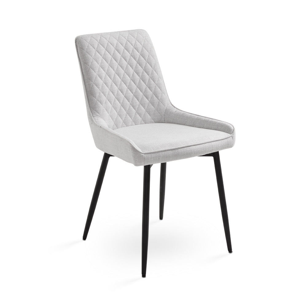 EMILY DINING CHAIR GY-DC-1912BK GREY PU BLACK LEGS – Xcella