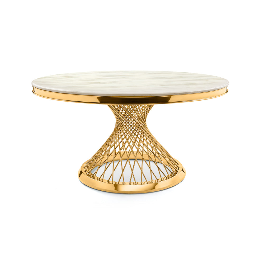 BAILEY GOLD Dining Table GY-DT-8432G – Xcella