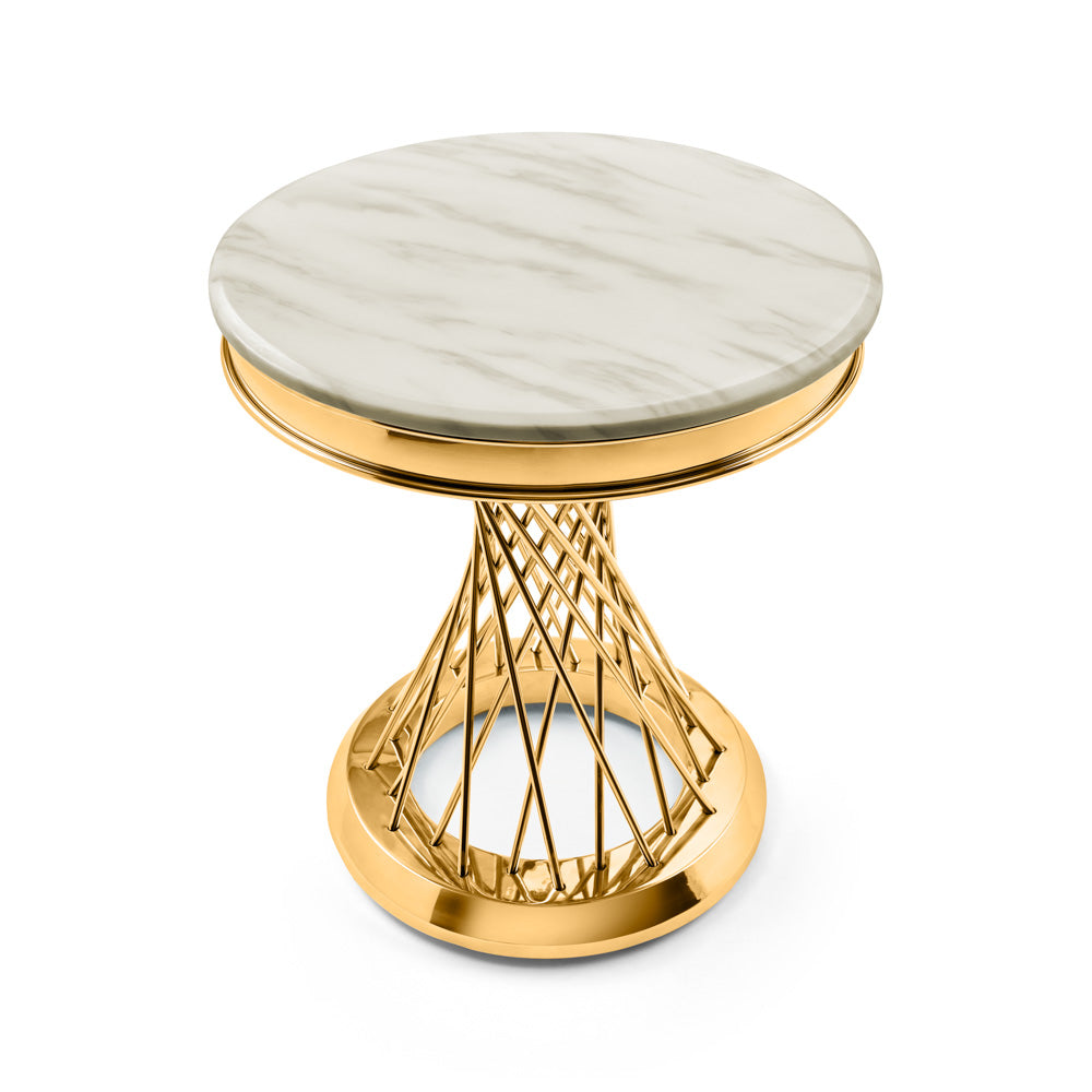 BAILEY Gold End Table GY-ET-8432G – Xcella