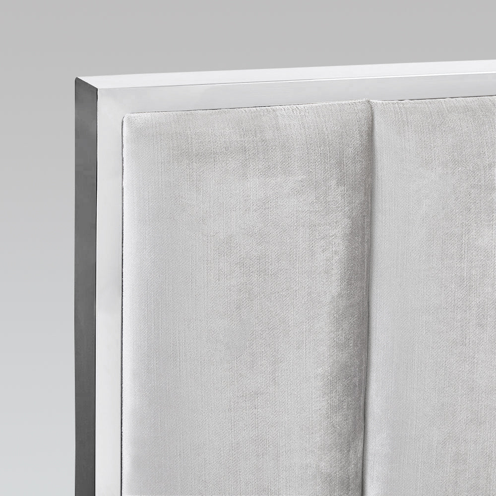 URIEL Bed Queen Grey Velvet – Xcella