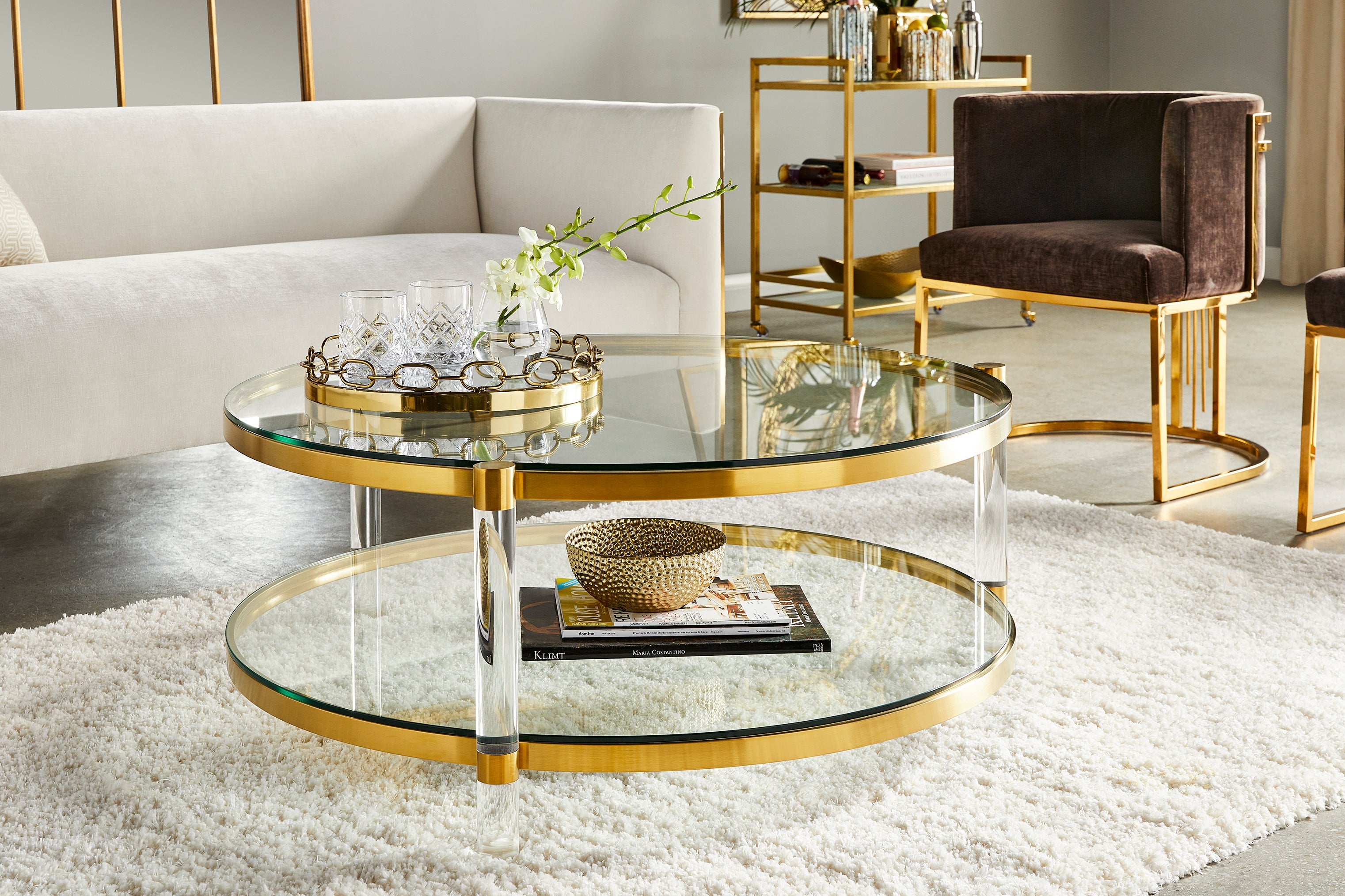 PALOMA Coffee Table GY-CT-001 SILVER 105x43 cm – Xcella